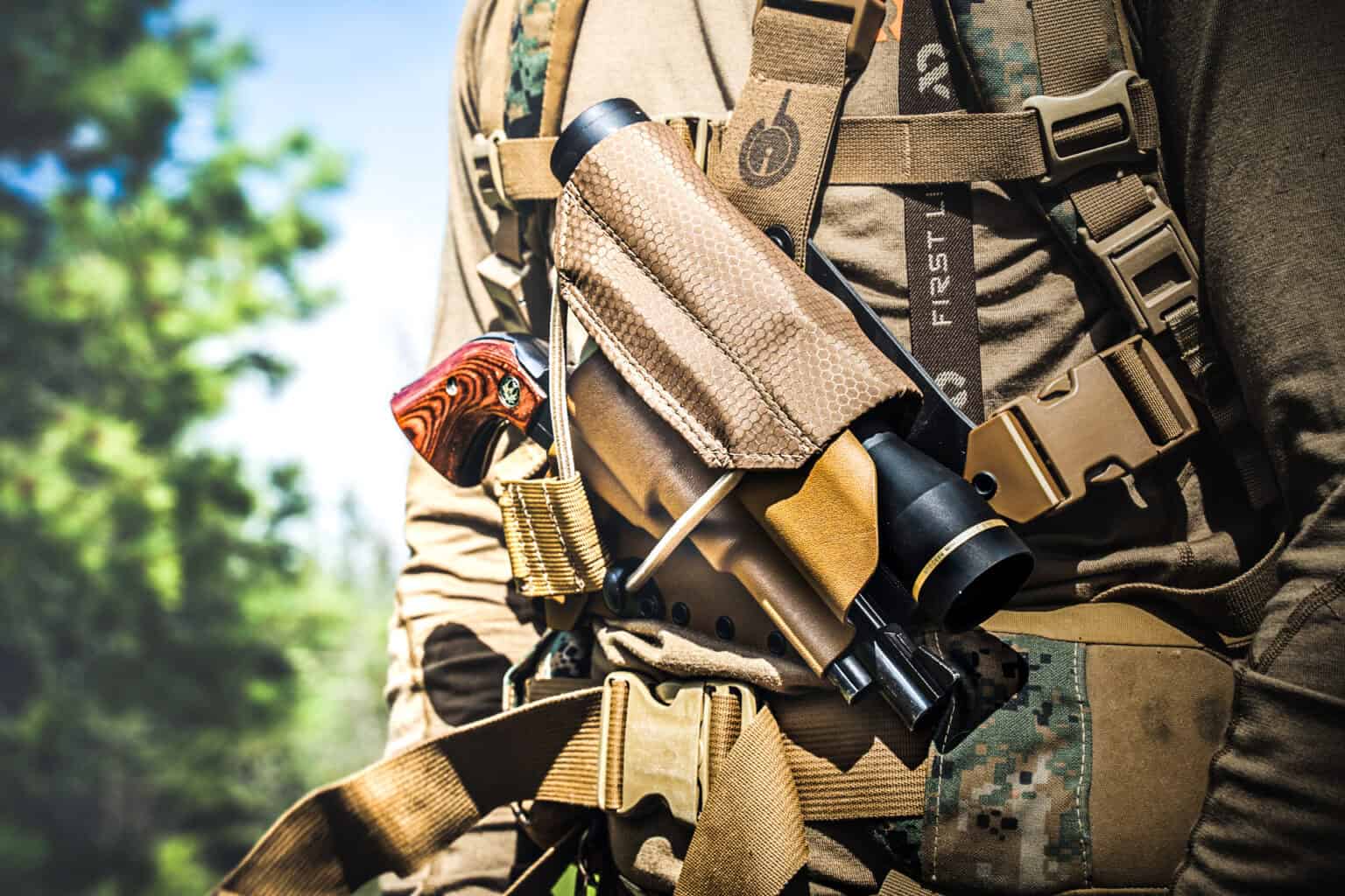 Kenai Scoped Hunter Holster for Revolvers | GunfightersINC