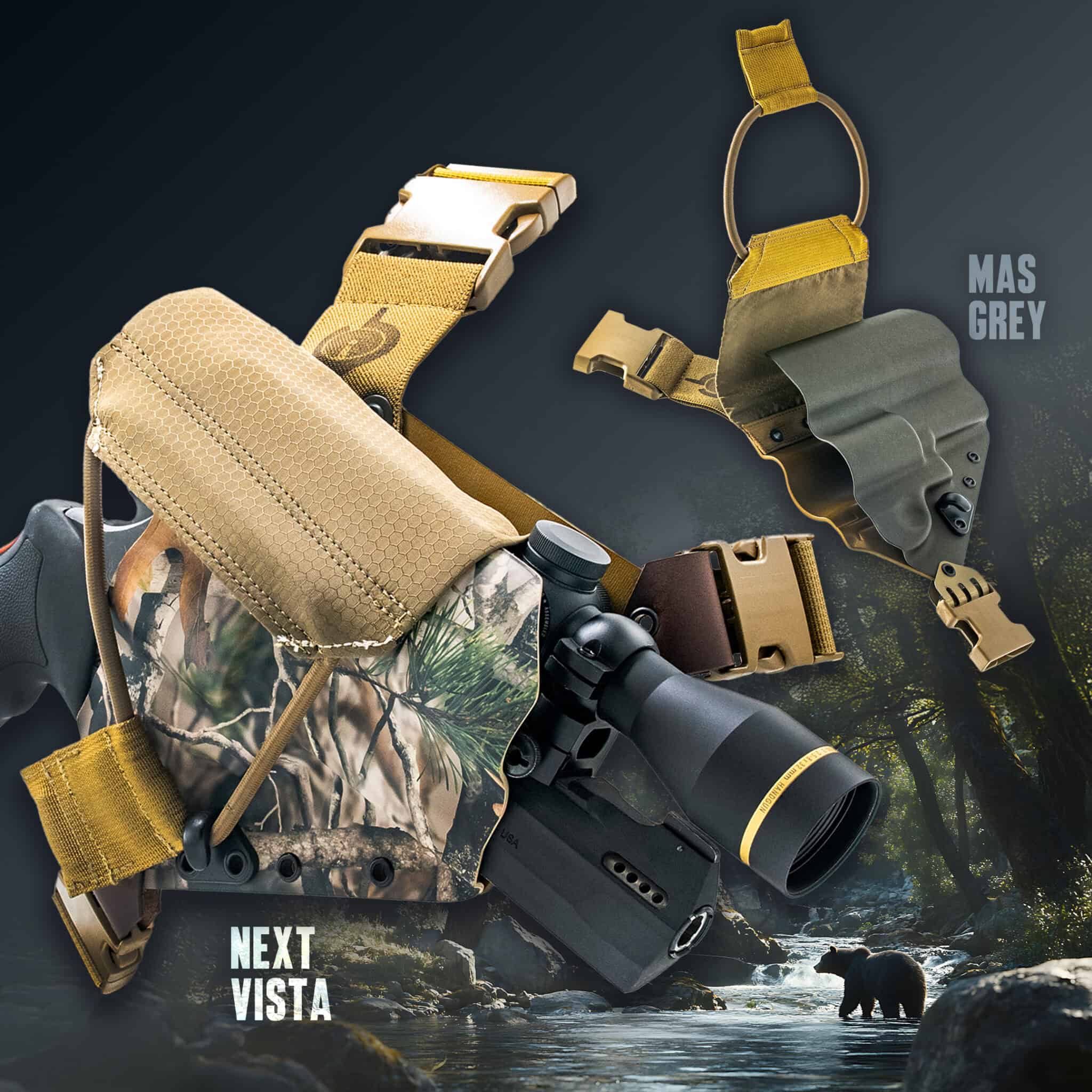 Kenai Scoped Hunter Holster for Revolvers | GunfightersINC