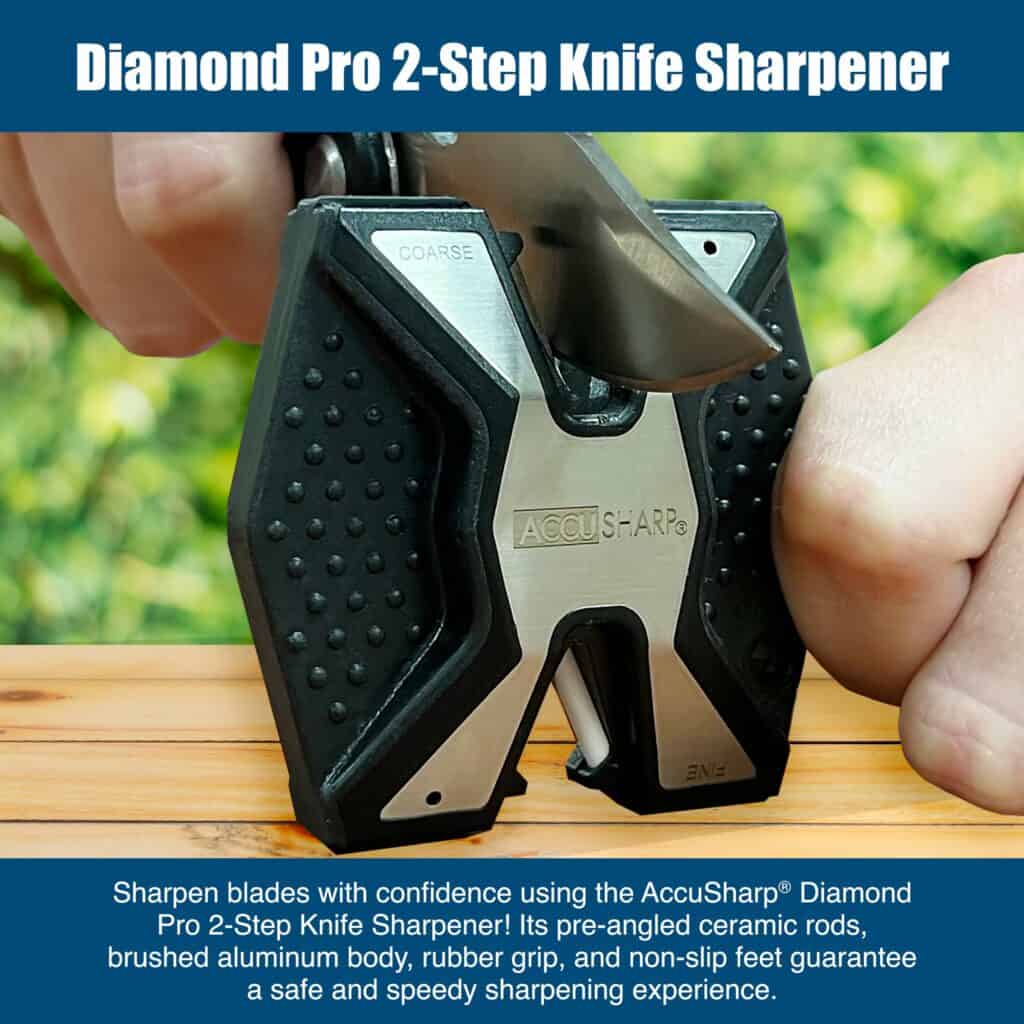 Accusharp Diamond 2-Step Knife Sharpener | GunfightersINC